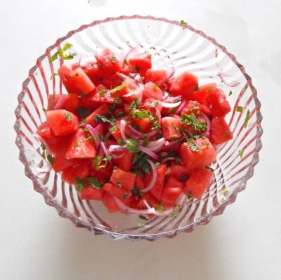 Watermelon Salad with Pickled Onion - Pender & Peony - A Southern Blog