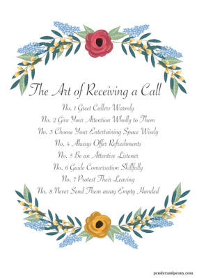 Etiquette Guide - The Art of Receiving a Call - Pender & Peony - A ...