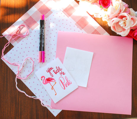 Flamingo Valentine Craft with Free Printable – Pender & Peony