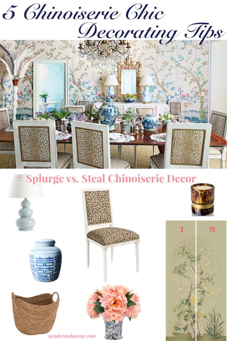 5 Chinoiserie Chic Decorating Tips - Pender & Peony - A Southern Blog