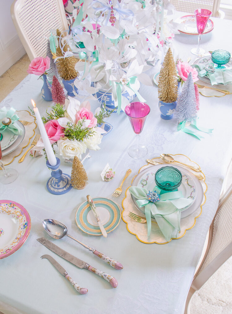 A Dreamy Pastel Christmas Table in Jasperware & Jewels - Pender & Peony ...