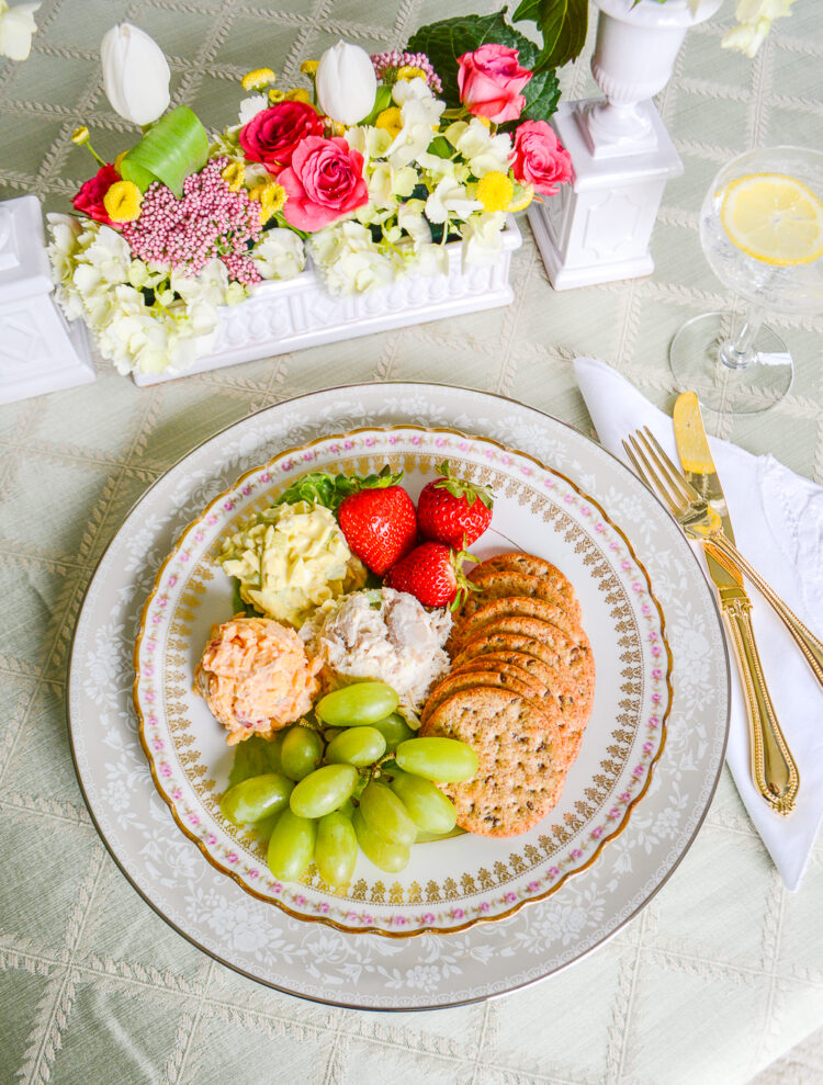 Shower Menu - Classic Southern Trio Salad Plate - Pender & Peony - A ...