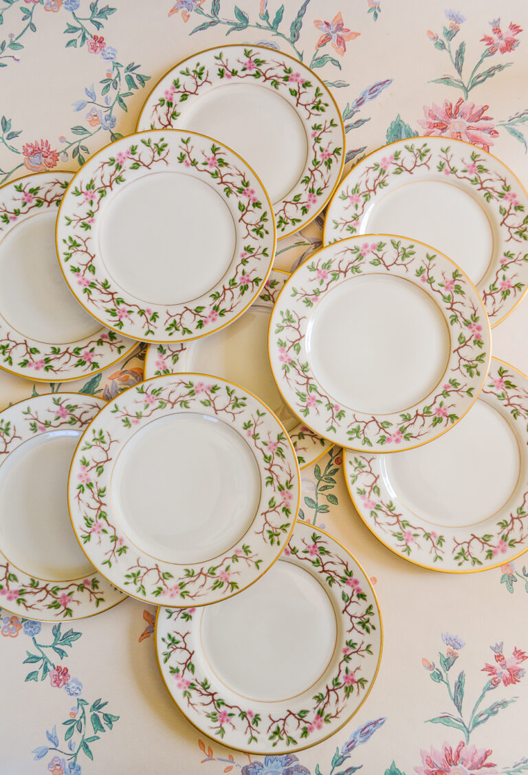Franciscan Woodside Camellia BB Plates, Set of 10 - Pender & Peony - A ...