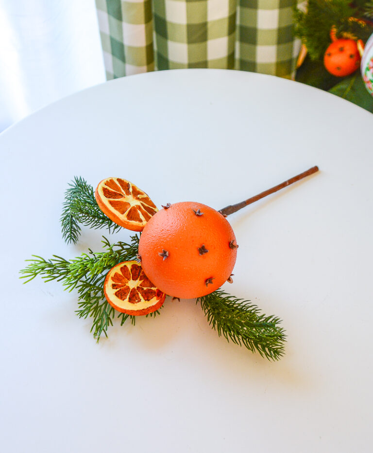 Orange Pomander and Slice Pick - Pender & Peony - A Southern Blog