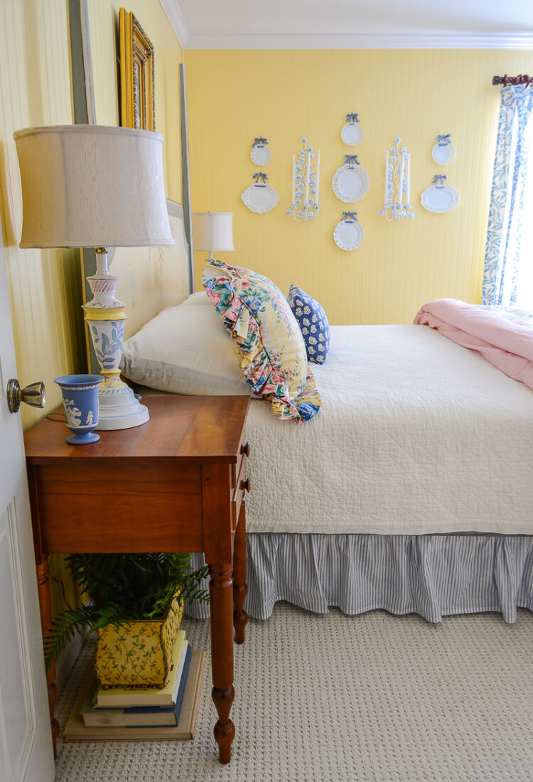 Yellow & Blue Guest Bedroom Reveal - Pender & Peony - A Southern Blog