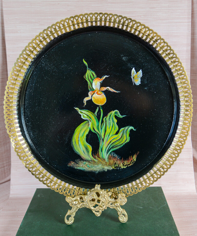 Lady Slipper Tray, Original Art by Lydia Reynolds - Pender & Peony - A ...