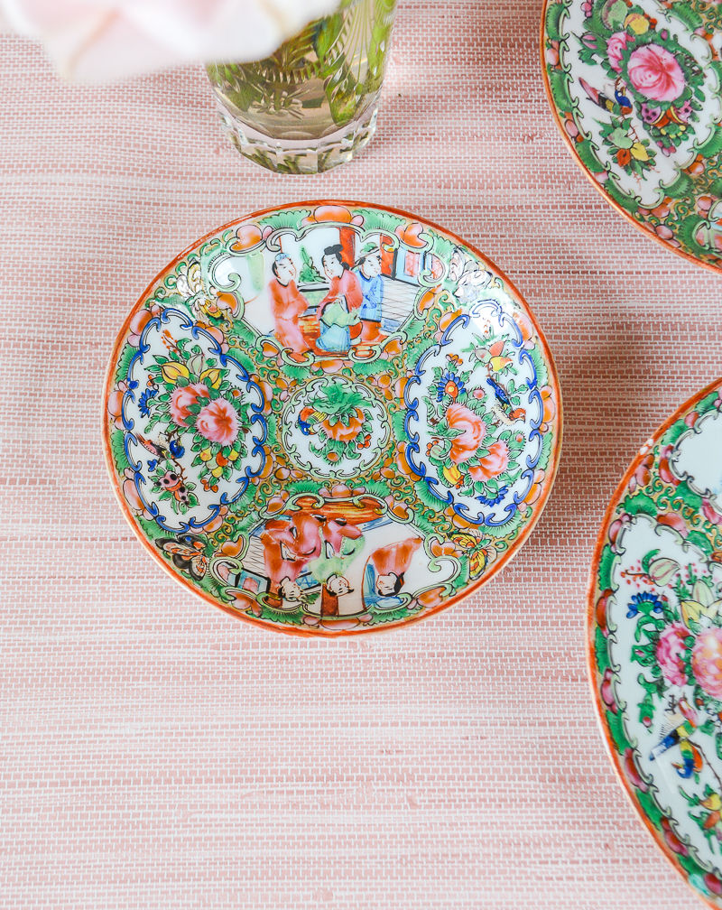 3-rose-medallion-plates-late-19-3 – Pender & Peony – A Southern Blog
