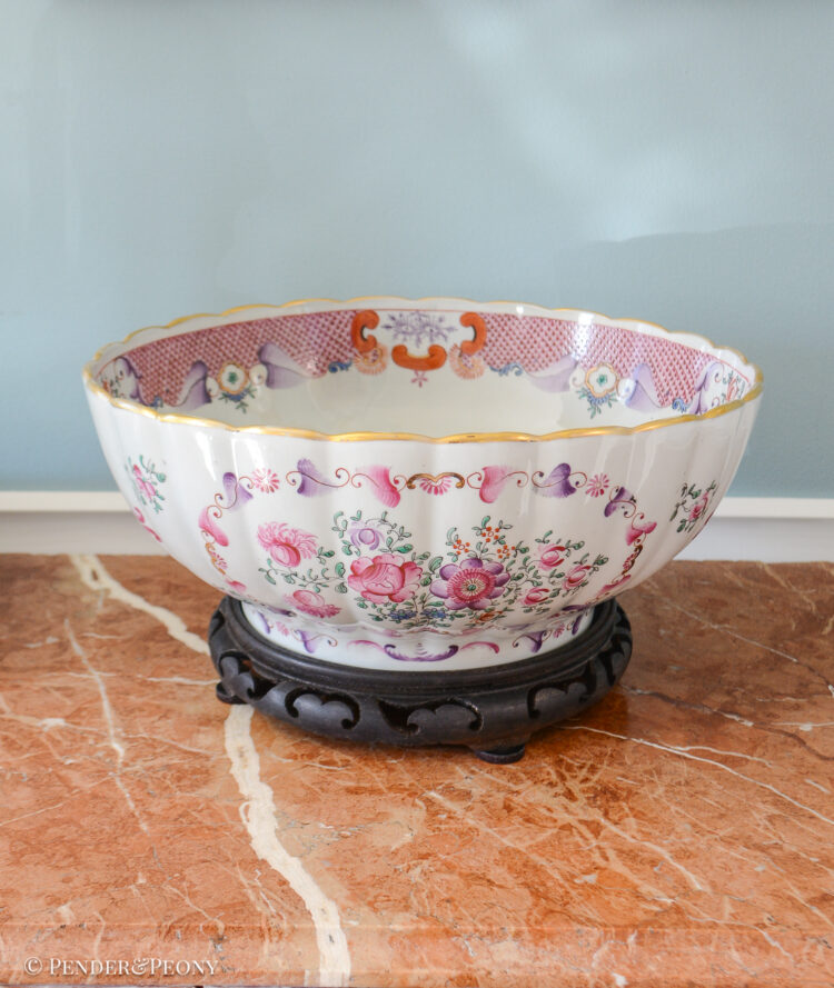 Edmé Samson French Porcelain Punch Bowl – Pender & Peony